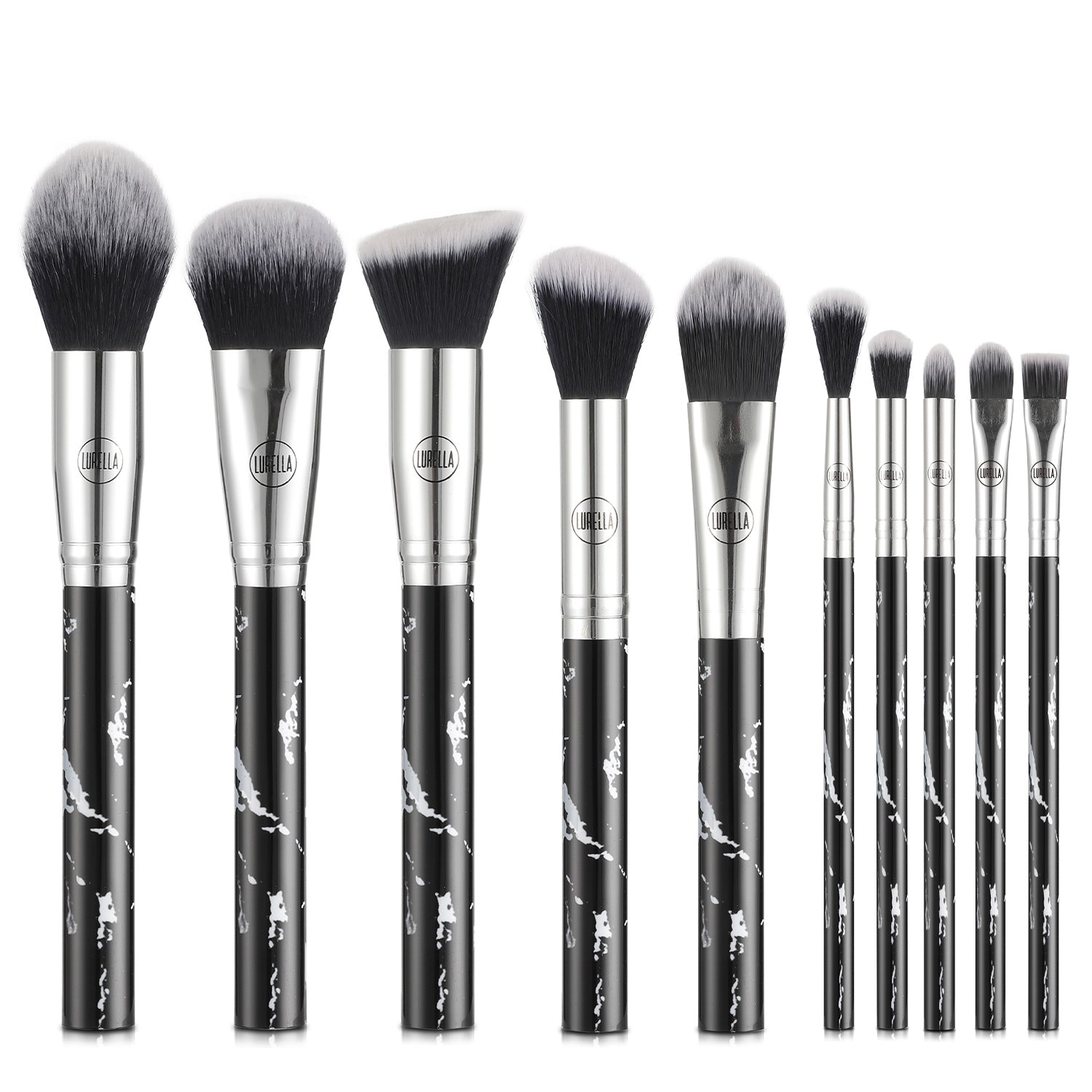 Deluxe Marble Brush Set – Lurella Cosmetics