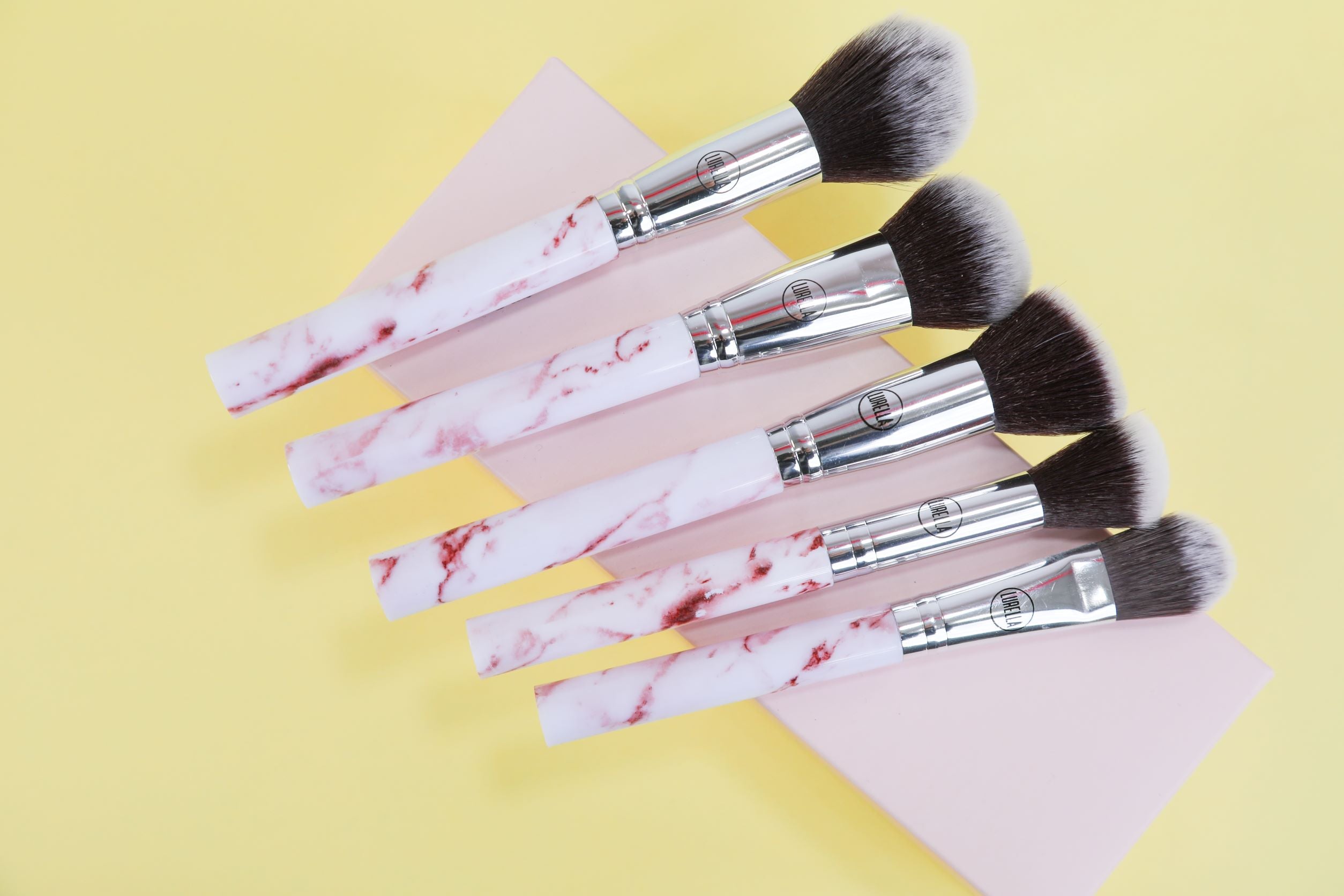 Deluxe Marble Brush Set – Lurella Cosmetics